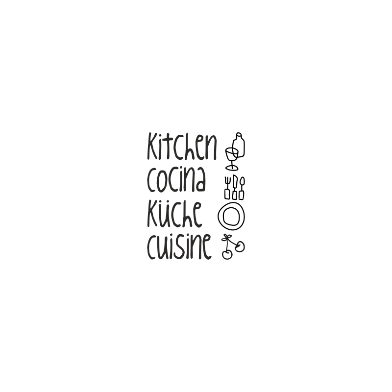 Vinilo cocina letras