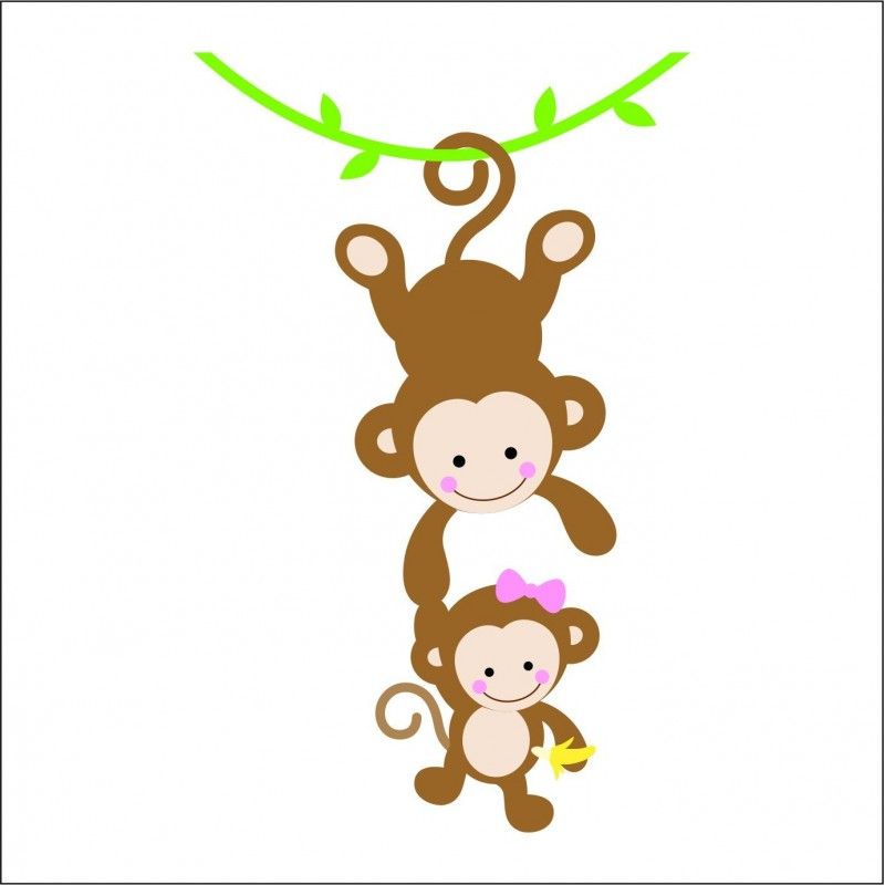 Vinilo infantil Monitos