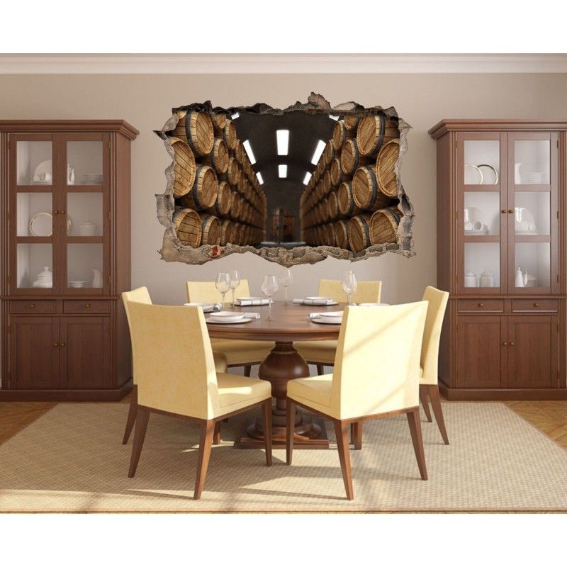 Vinilo Roto 3D Bodega